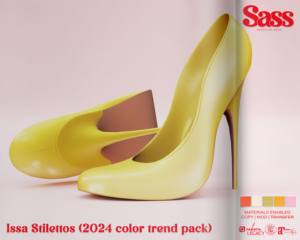 Second Life Marketplace - Sass [Issa Stilettos] 2024 Color Trend Pack ♥ ...